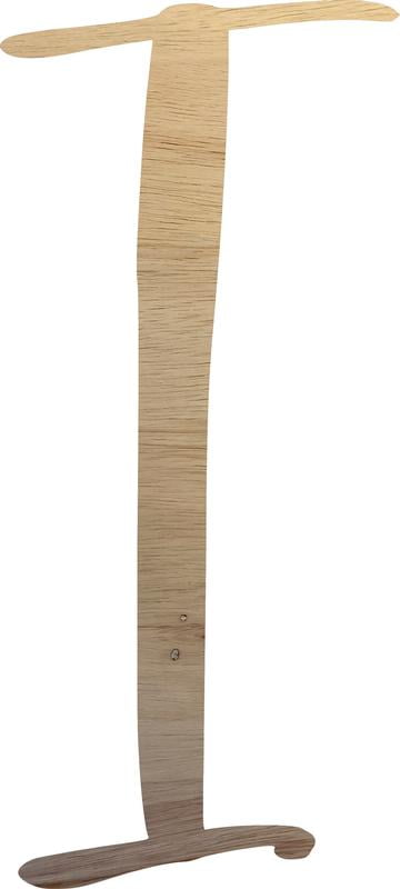 Unpainted Wood Letter I Craft, Paintable 5'' Tall Wood Alphabet Letter ...