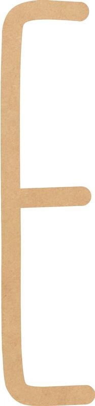 Unpainted Wooden 15'' Cream Peach Letter E, Paintable Alphabet A-Z ...