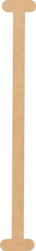 Unpainted Wooden 15'' Cream Peach Letter I, Paintable Alphabet A-Z ...