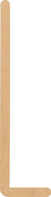 Unpainted Wooden 15'' Cream Peach Letter L, Paintable Alphabet A-Z ...