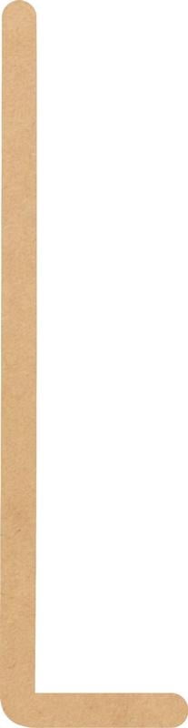 Unpainted Wooden 16'' Cream Peach Letter L, Paintable Alphabet A-Z ...