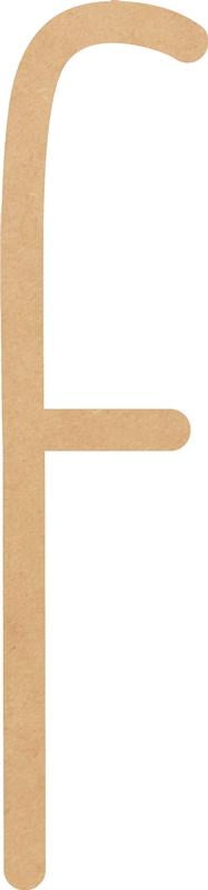 Unpainted Wooden 2'' Cream Peach Letter F, Paintable Alphabet A-Z ...