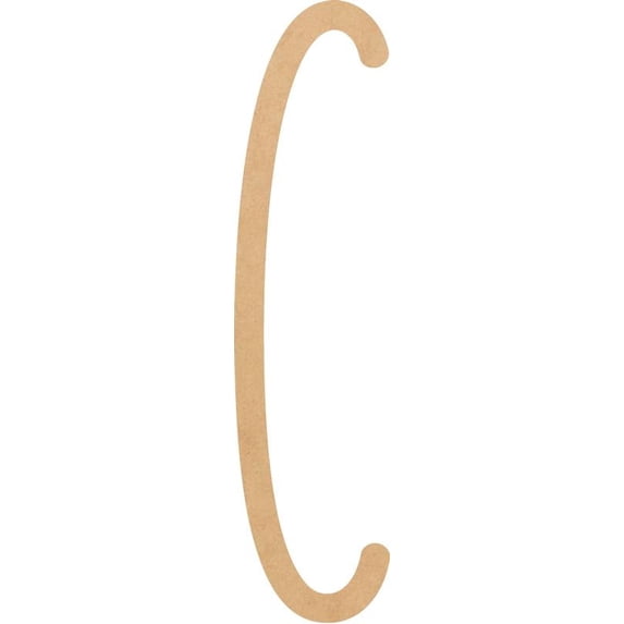 Unpainted Wooden 22'' Cream Peach Letter C, Paintable Alphabet A-Z ...