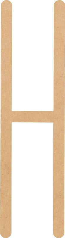 Unpainted Wooden 22'' Cream Peach Letter H, Paintable Alphabet A-Z ...