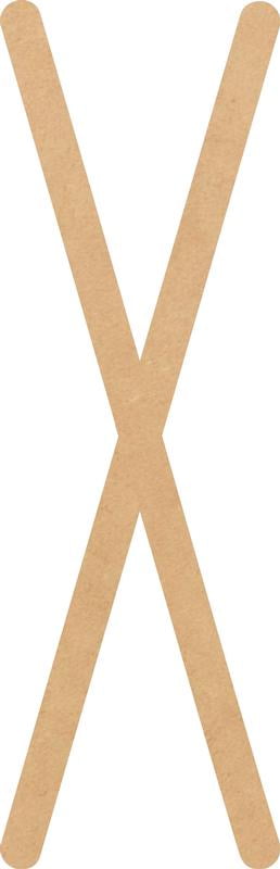 Unpainted Wooden 22'' Cream Peach Letter X, Paintable Alphabet A-Z ...