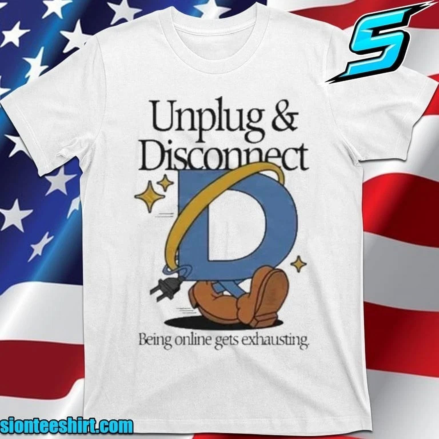 Unplug & Disconnect T-Shirt | eBay - Walmart.com