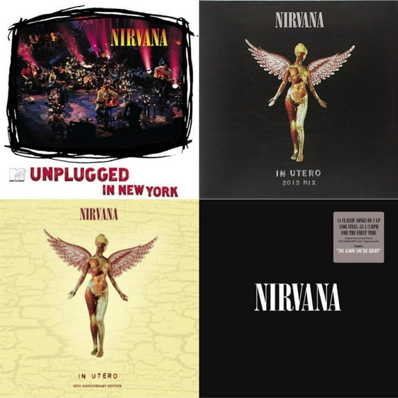 Unplugged In N.Y. & In Utero: 2013 Mix (2LP) & In Utero & Nirvana (150G/Dl Code) - Walmart.com