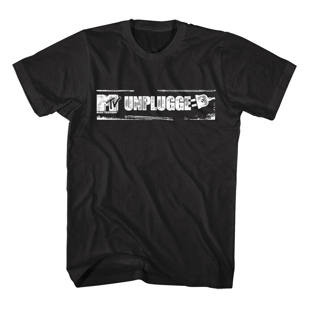 Unplugged Logo Men's Shirt Acoustic Musical Showcase Rock Album Chart ...