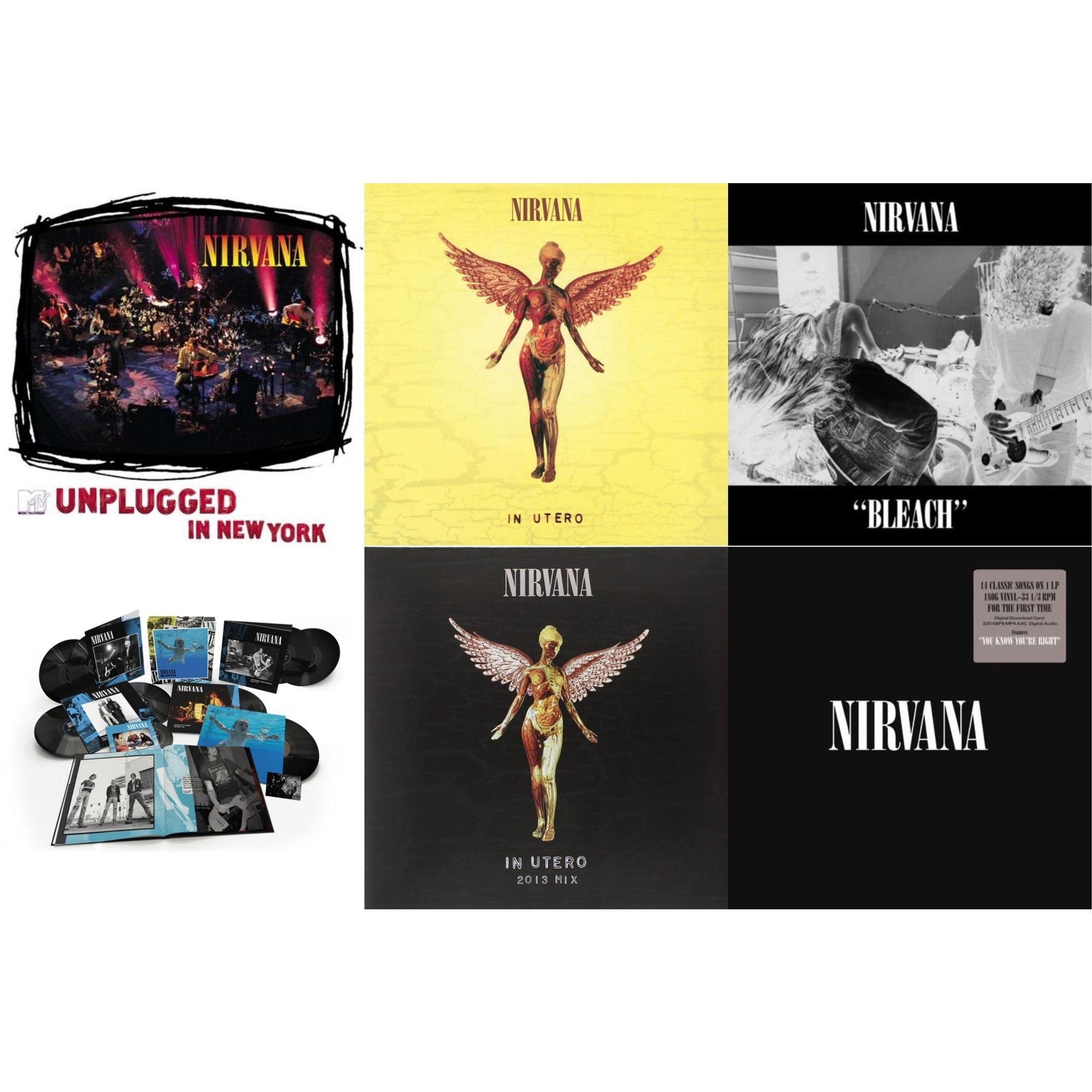 Unplugged In N.Y. & In Utero (180G/33-1/3 RPM) & Bleach & Nevermind ...