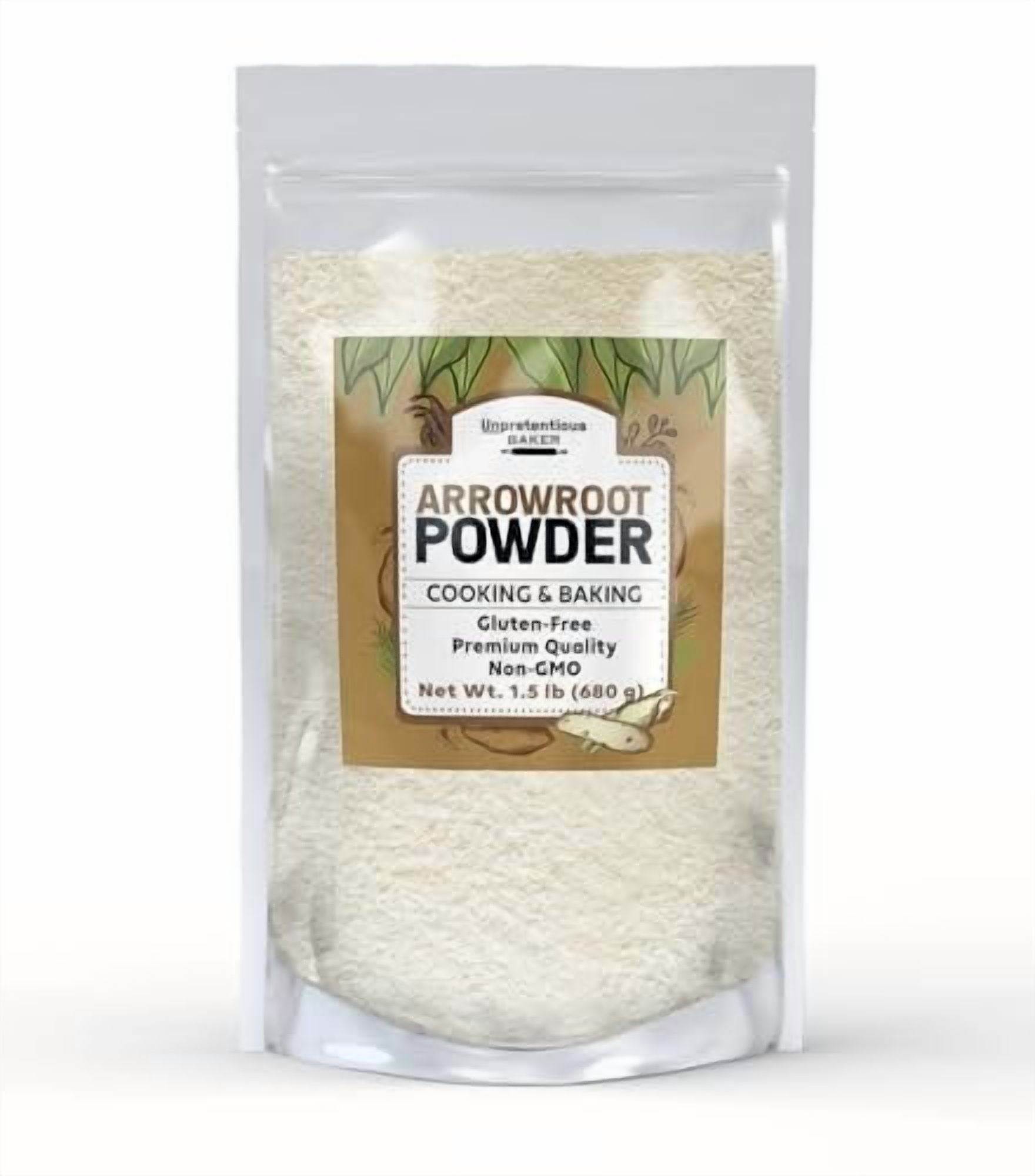 Unpretentious Arrowroot Powder, 1.5 lb, Raw, Non-GMO & Gluten-Free ...
