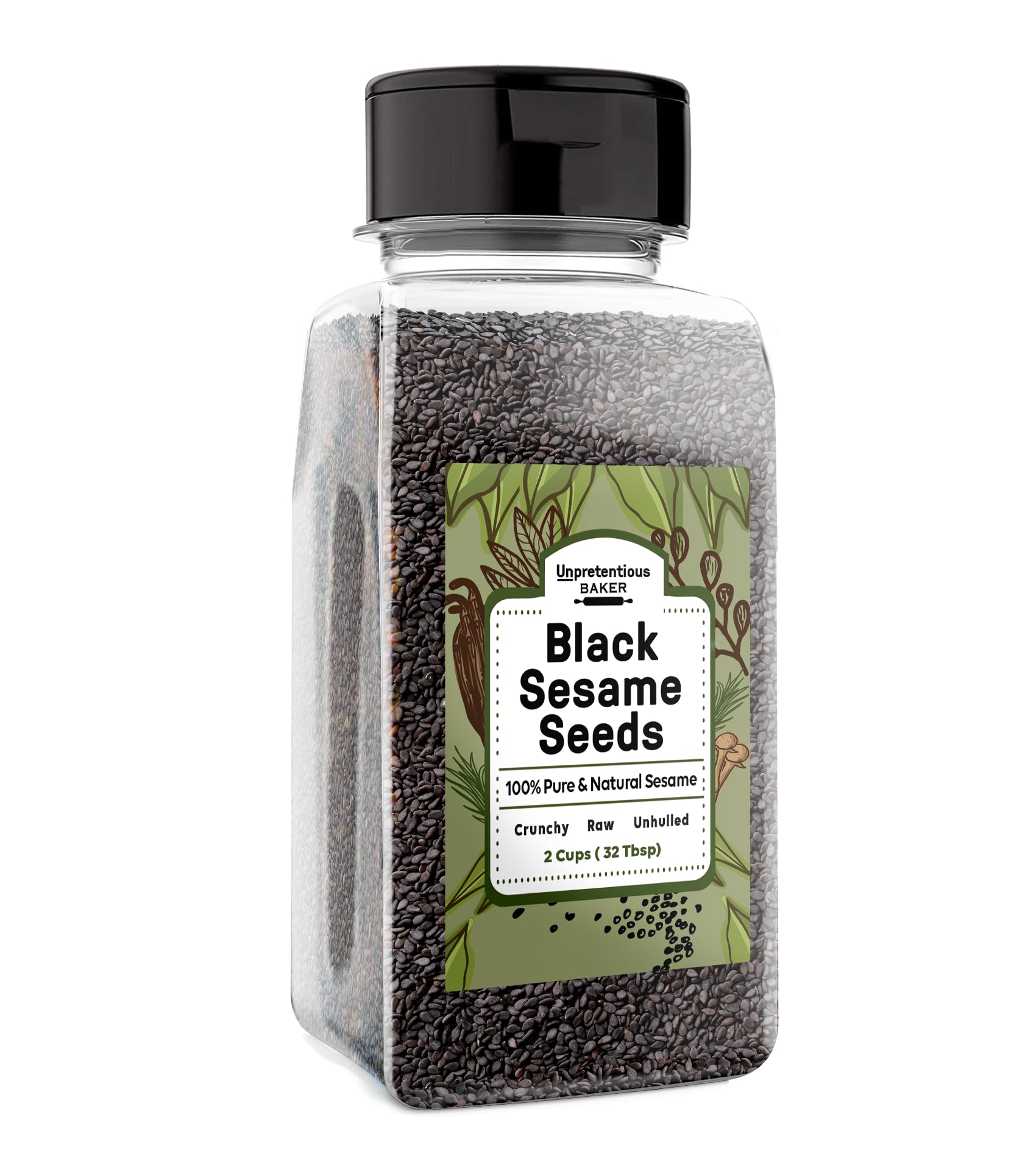 Unpretentious Black Sesame Seeds, VTF5 2 Cups, Whole, Natural, and ...