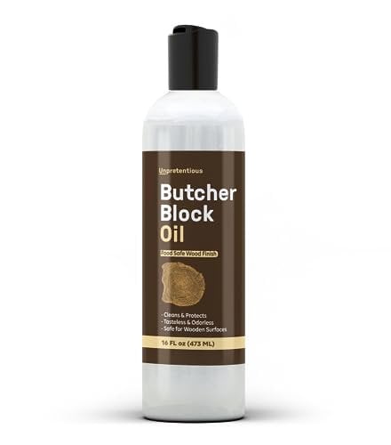Unpretentious Butcher Block Oil, 16 fl oz, Safe for Butcher Blocks ...