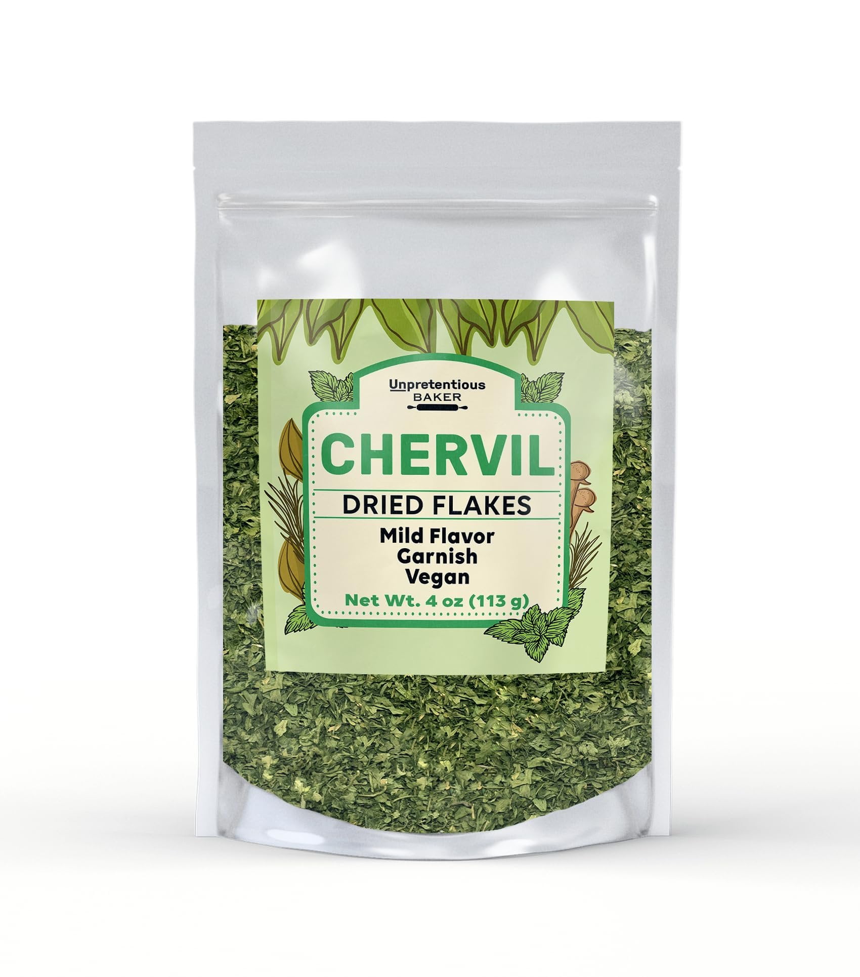 Unpretentious Chervil, 4 oz, Mild Flavor, Dried French Herb - Walmart.com