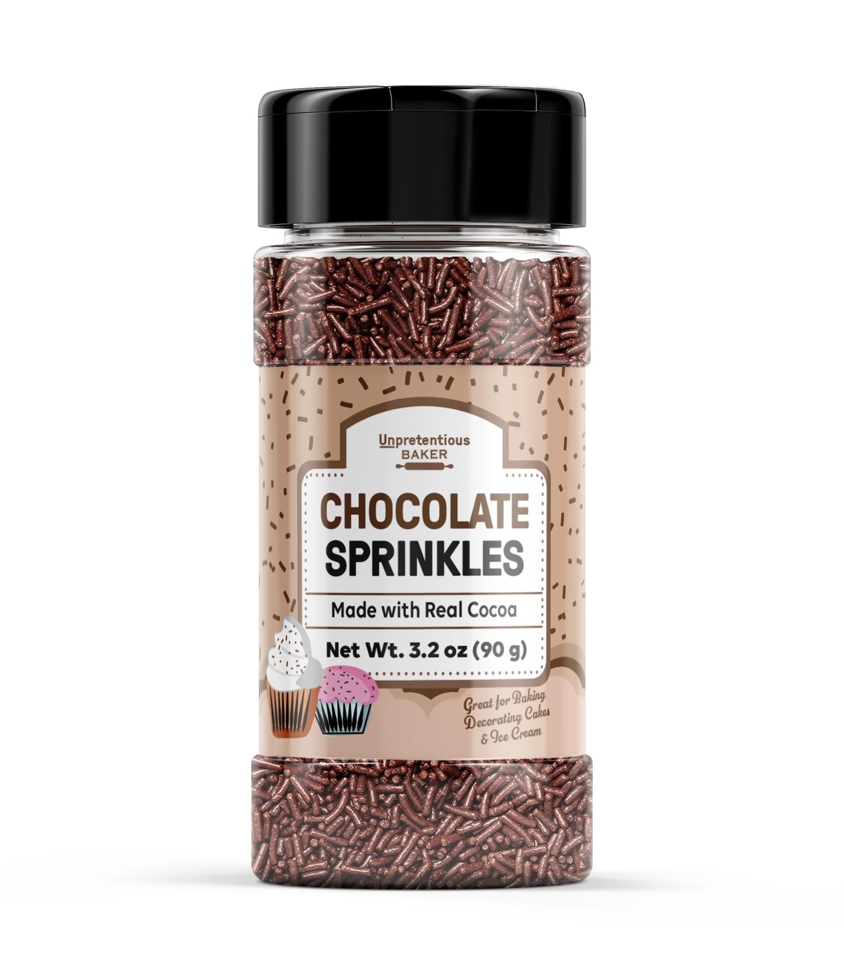 Unpretentious Chocolate Sprinkles 5 Tbsp Rich & Real Cocoa Flavor ...