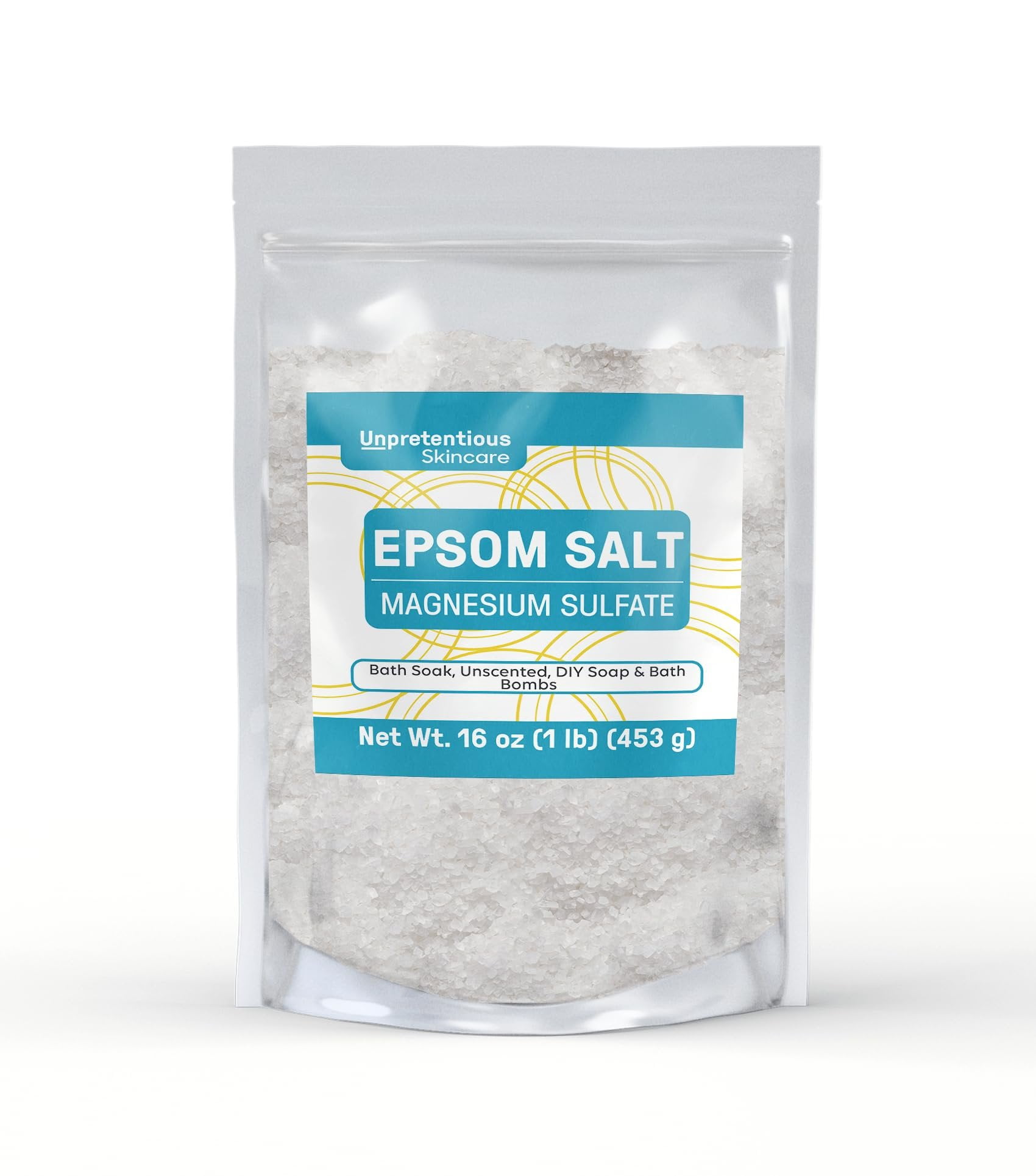 Unpretentious Epsom Salt, 1 lb, Skincare, Soaking Solution, Unscented ...