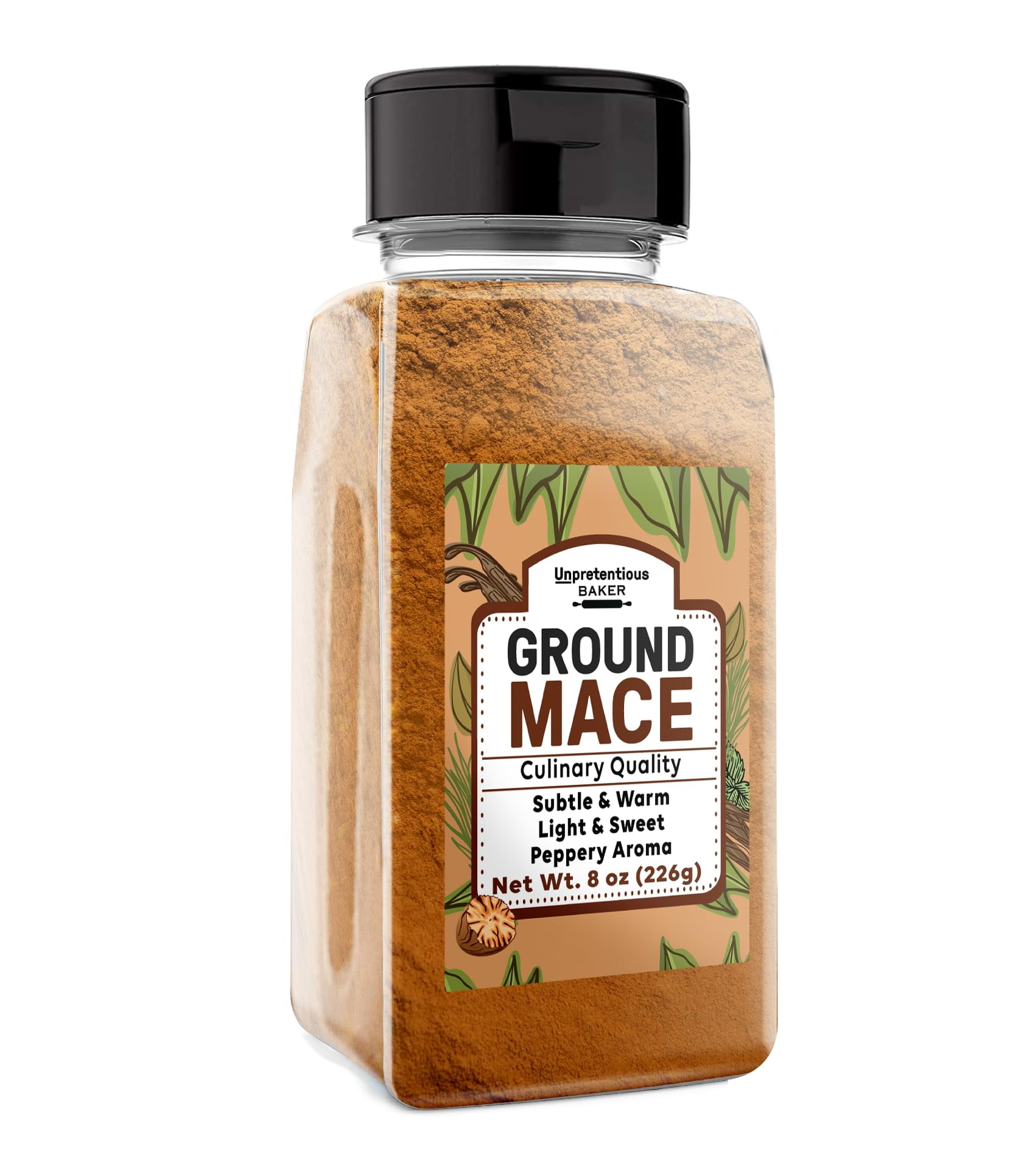 Unpretentious Ground Mace, 8 ESF27 oz, Warm Spice, Curries & Desserts ...