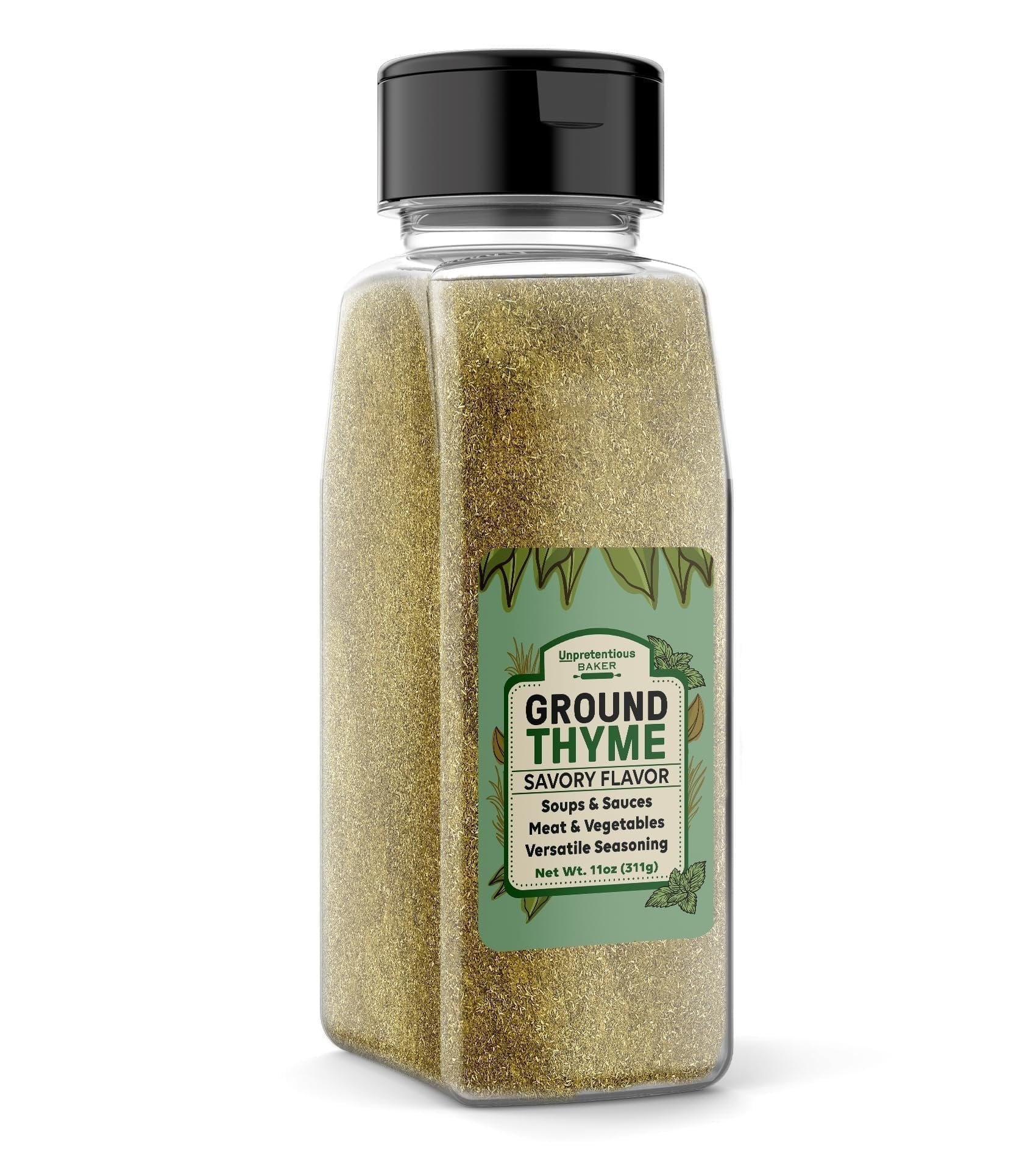 Unpretentious Ground Thyme, 11 oz, Versatile Seasoning, Savory Flavor ...