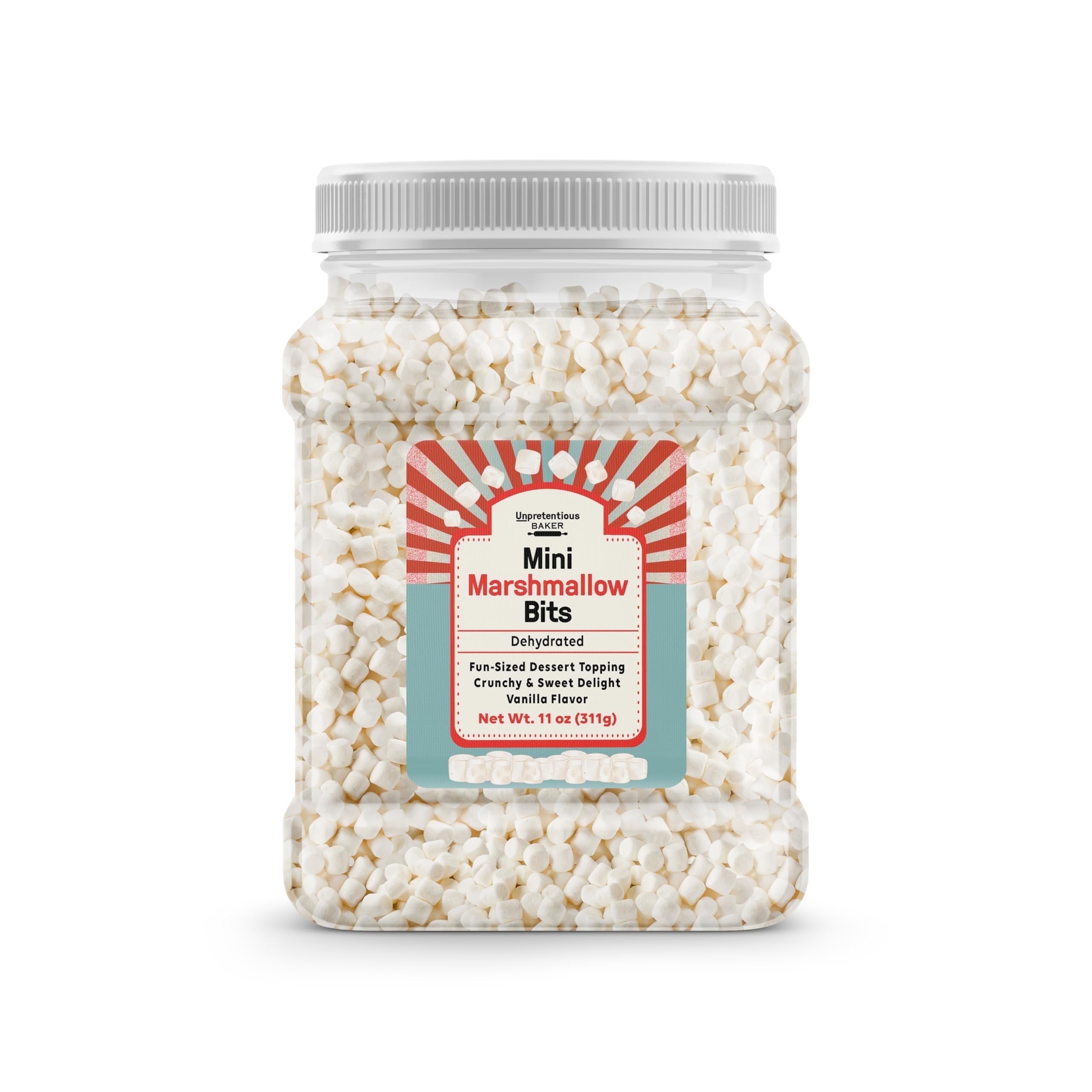 Unpretentious Mini Dehydrated Marshmallow Bits, 11 oz, Topper for ...