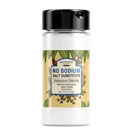 Unpretentious No Sodium Salt Substitute, 1 Cup, Potassium Chloride ...