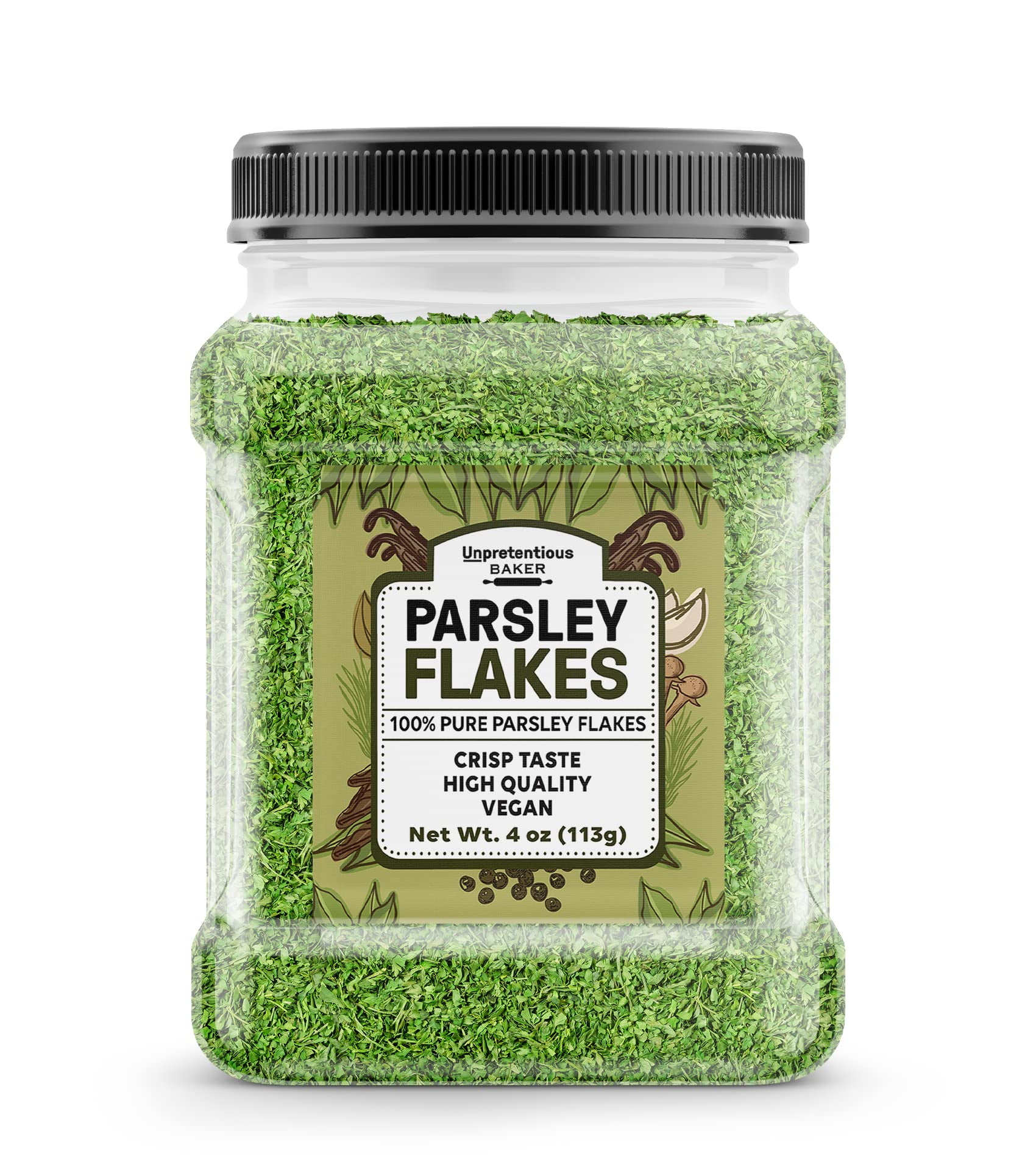 Unpretentious Parsley Flakes, (4 MFF30 oz), Culinary Staple, Non-GMO ...