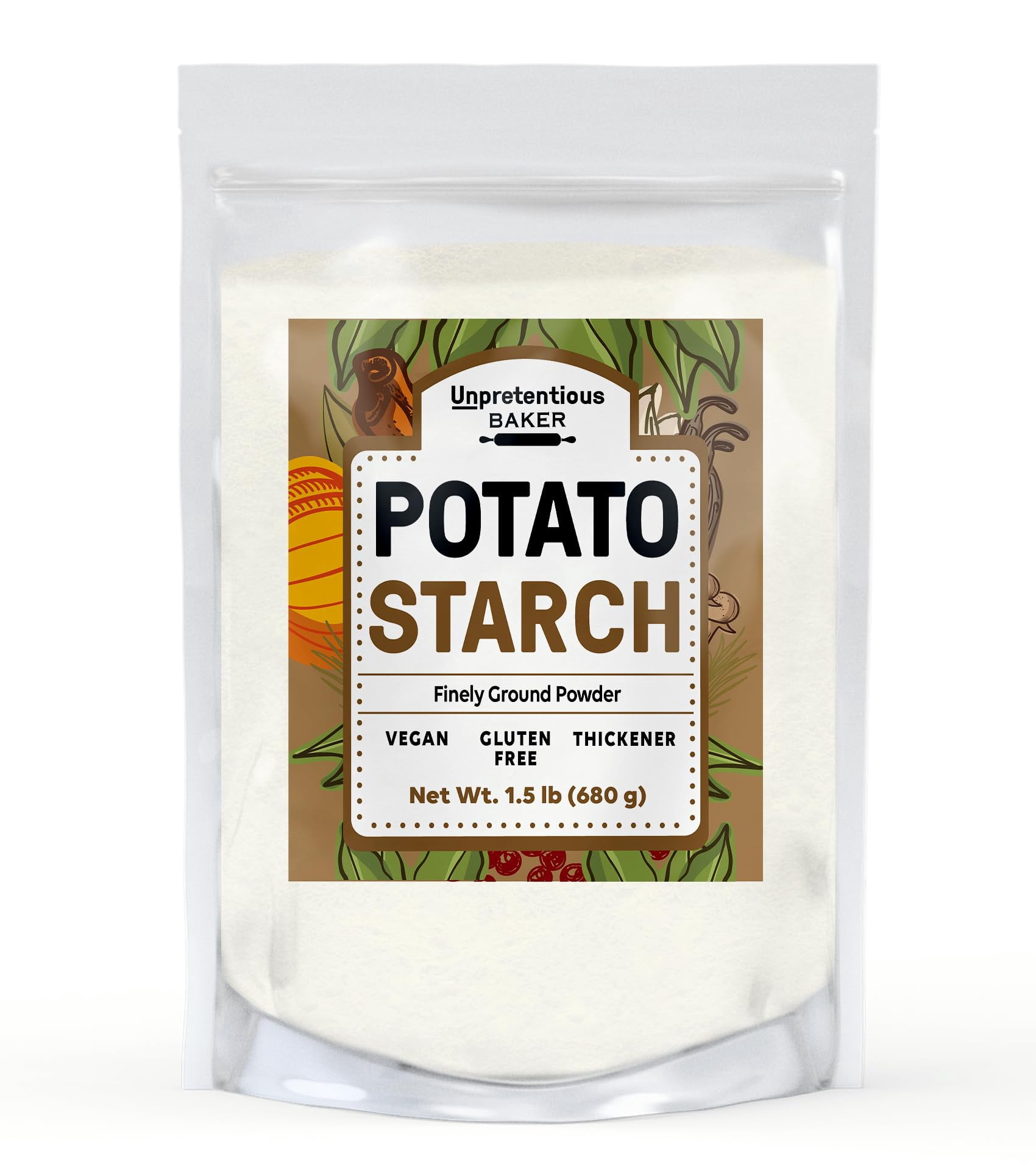 Unpretentious Potato Starch, 1.5 IEF31 lb, Thickener for Soups, Stews ...