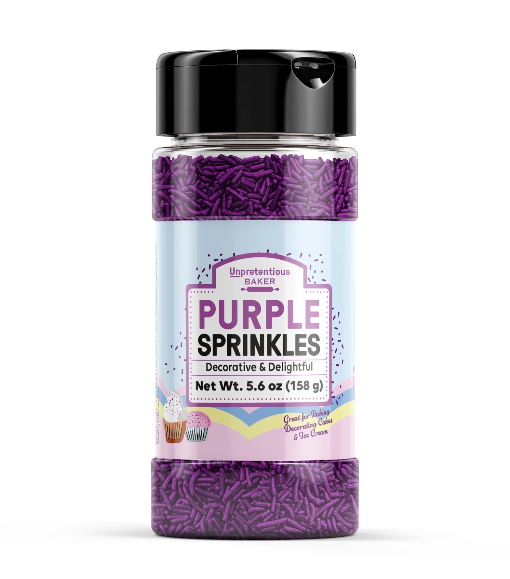 Unpretentious Purple Sprinkles, 5.6 oz, Vibrant & Colorful, Decorative ...