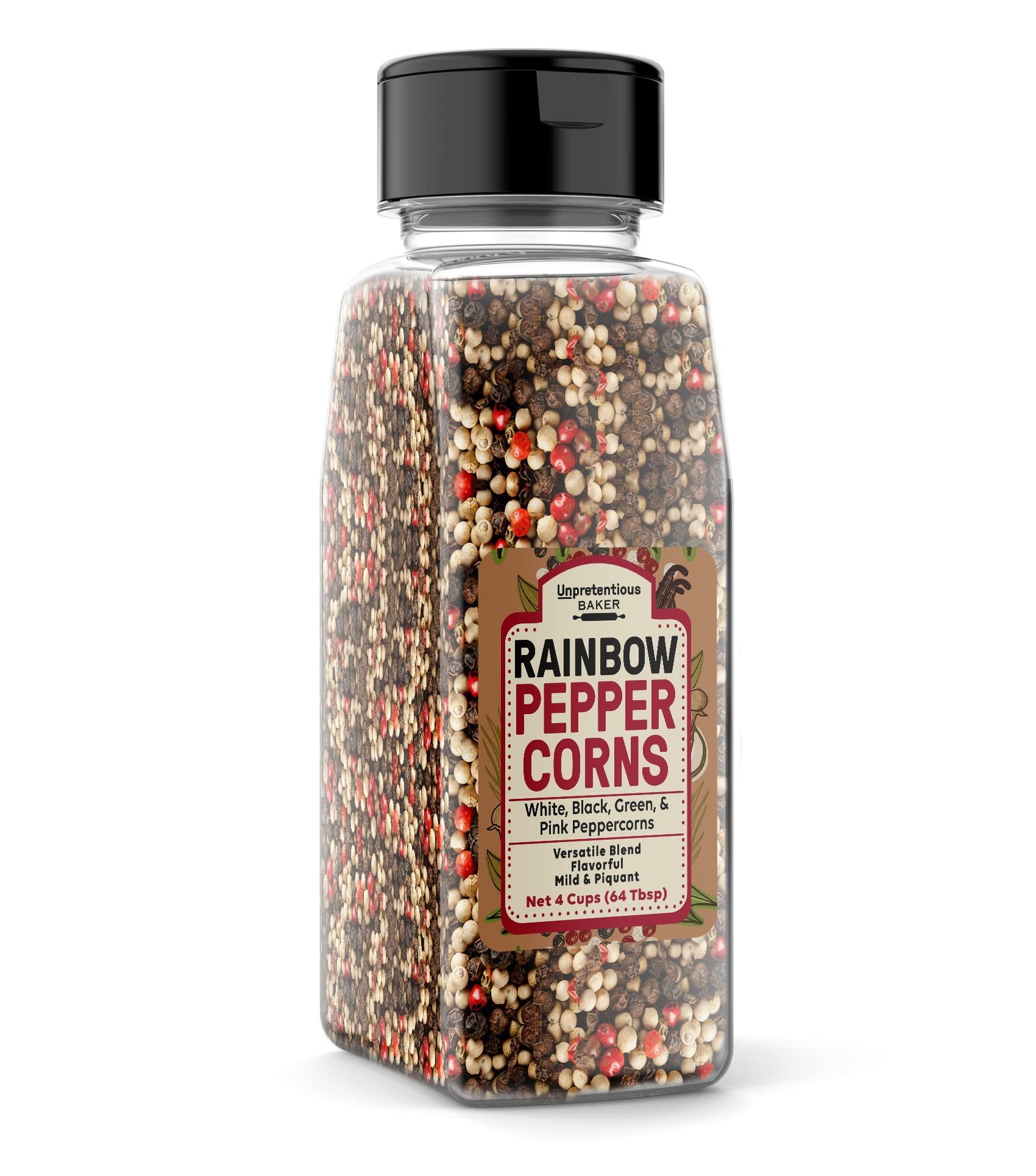 Unpretentious Rainbow Peppercorn Medley, 4 Cups, Versatile Blend, White ...