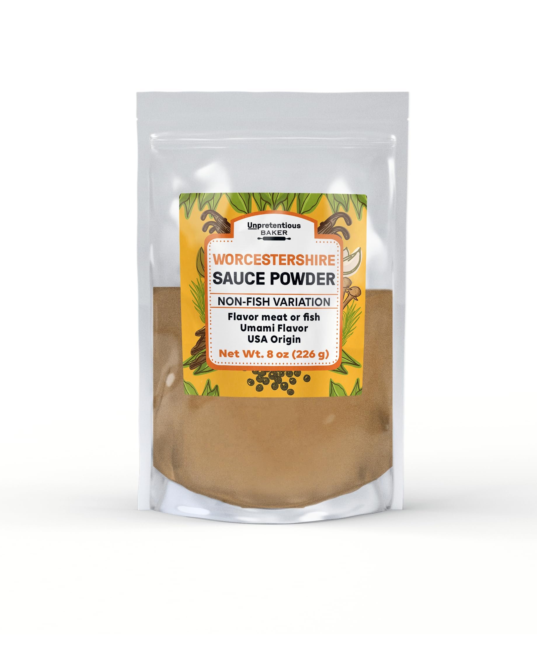 Unpretentious Worcestershire Sauce Powder, 8oz, Marinades, Umami Flavor ...