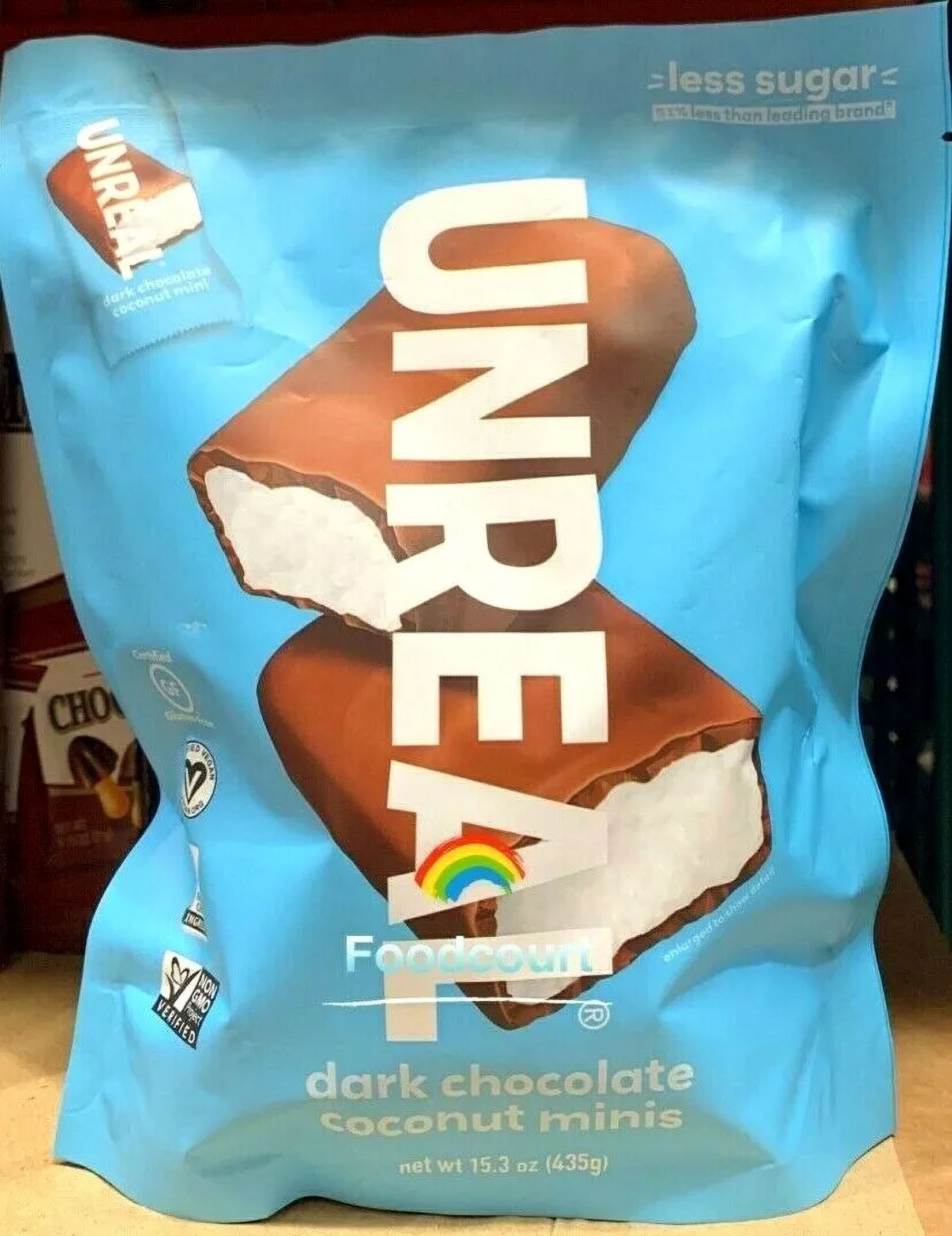 Unreal Dark Chocolate Coconut Mini Bars 15.34 oz - Walmart.com