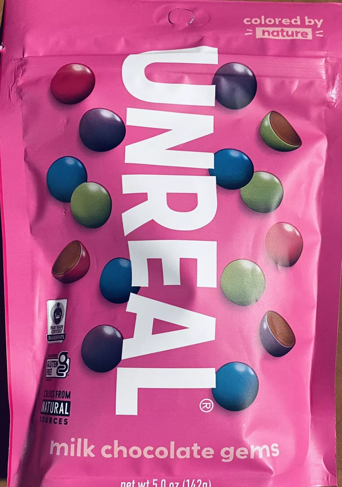 Unreal Milk Chocolate Gems 5 oz Bag - Walmart.com