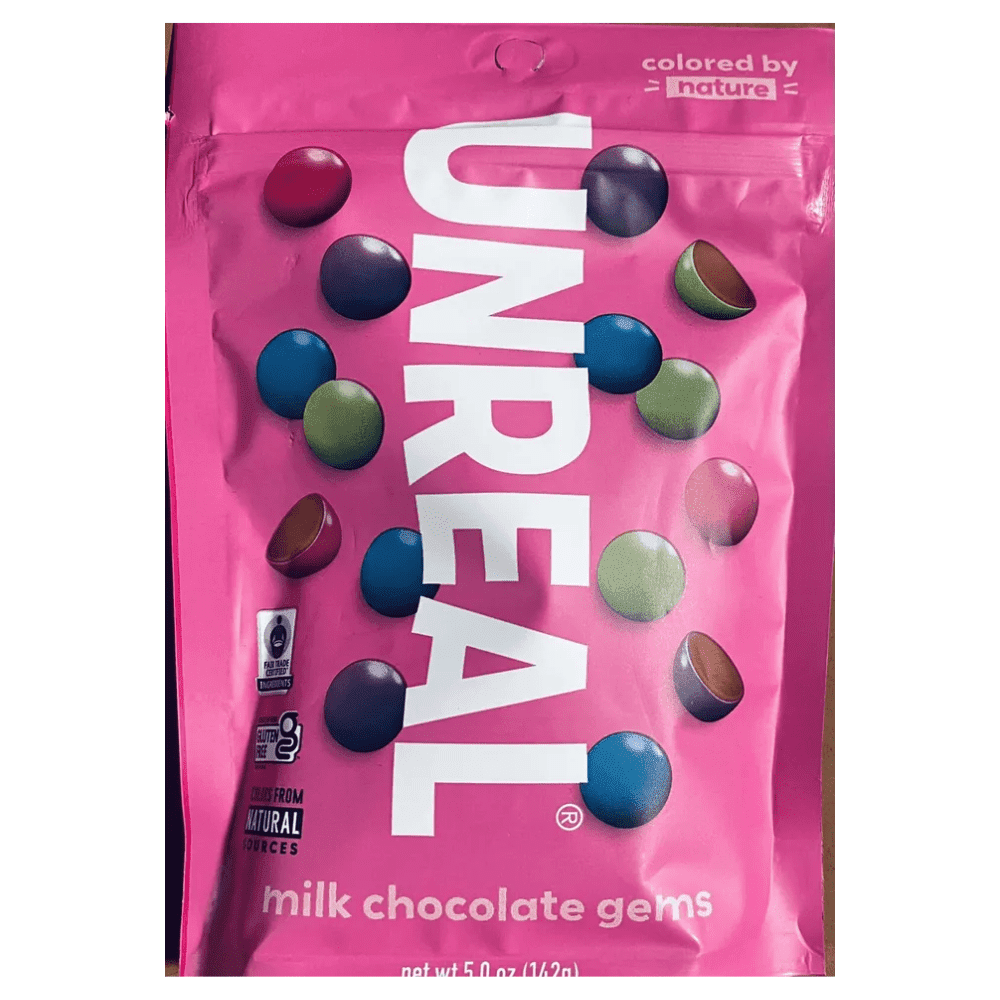 Unreal Milk Chocolate Gems 5 oz Bag - Walmart.com