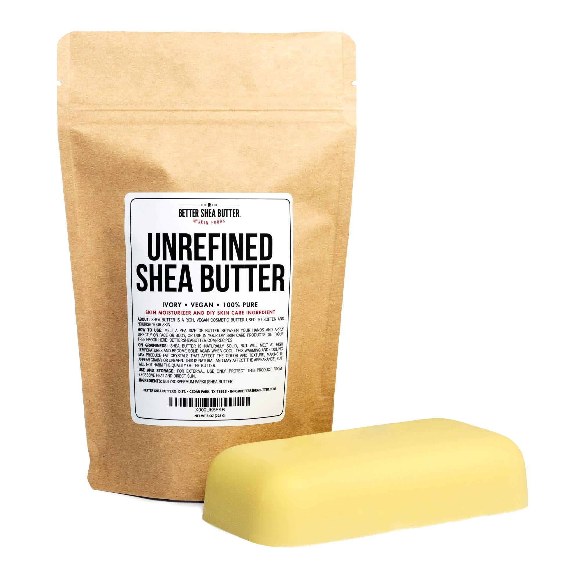Raw Shea Butter - 100% Pure African Unrefined Shea Butter for Hair ...