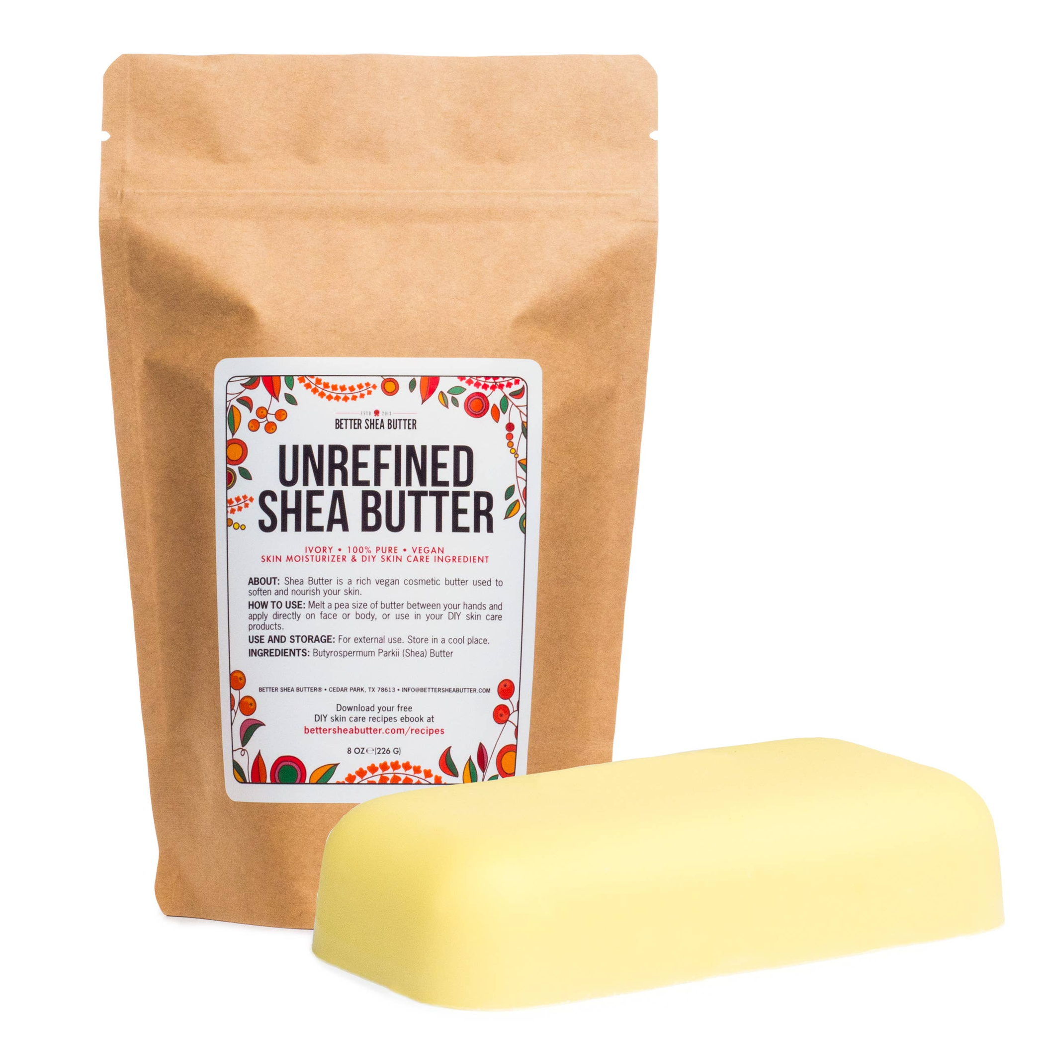 Unrefined Shea Butter[ 8 oz ] - Walmart.com