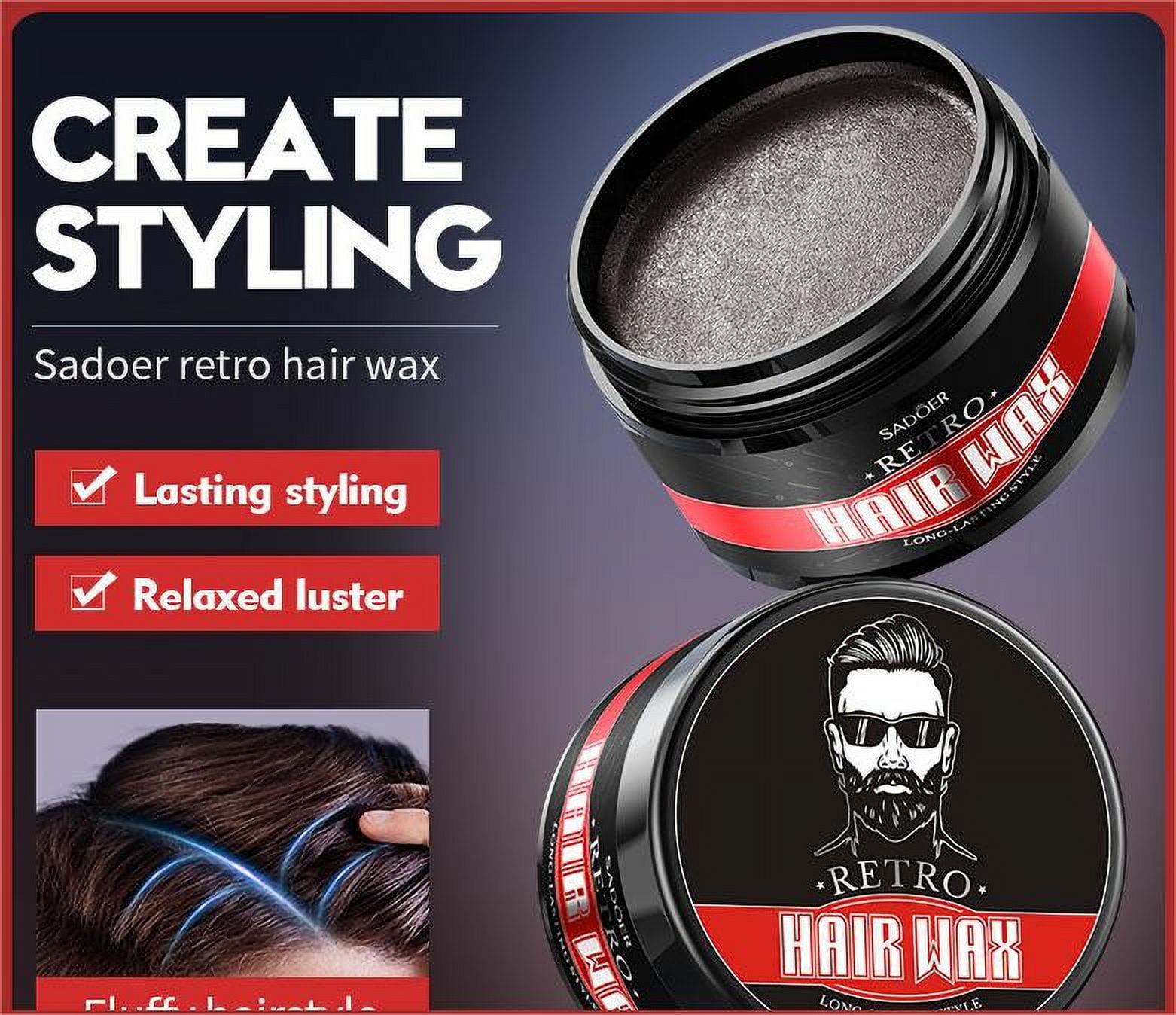 Unruly Hair Wax Stick for Men Women Natural Plant Ingredients,Safe Non Irritating 3 5 oz Defines ...