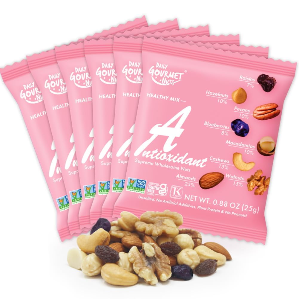 Unsalted Mixed Nuts Snack Packs/Individually Wrapped Snacks/Nut Snacks ...