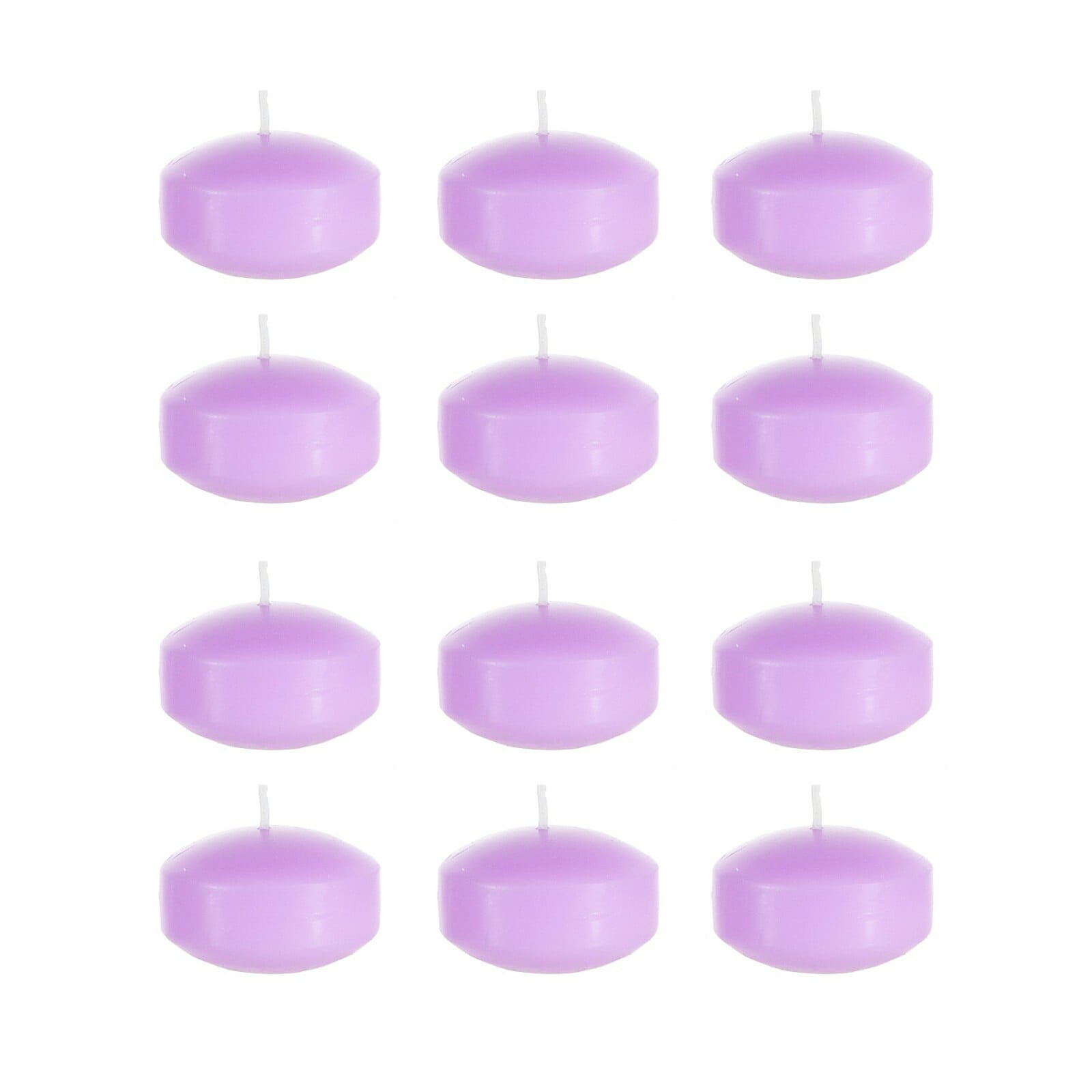 Unscented 2" Floating Disc Candles - Lavender, Set of 12 - Walmart.com