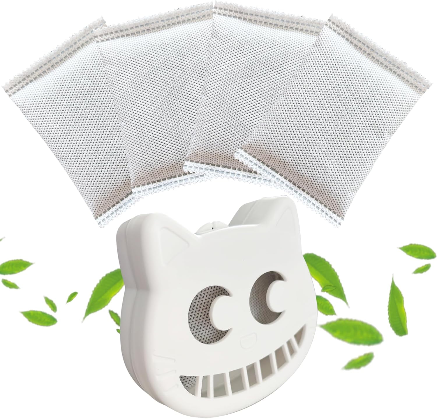 Unscented Cat Litter Box Deodorizer Kit Stick-On Activated Carbon Odor ...