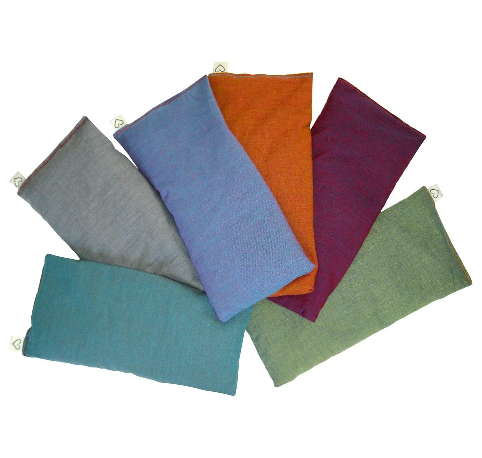 Unscented Eye Pillows (Pack of 6) Soft & Soothing Cotton Filled with ...