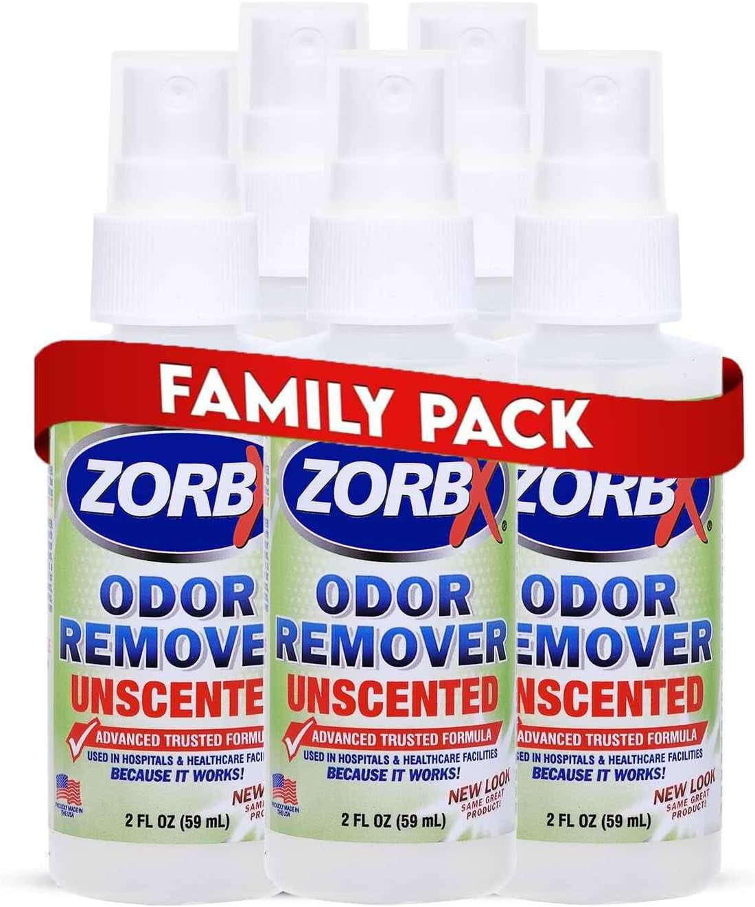 Unscented Odor Eliminator for Strong Odor 2 Fl Oz Pack of 5 - Used in ...