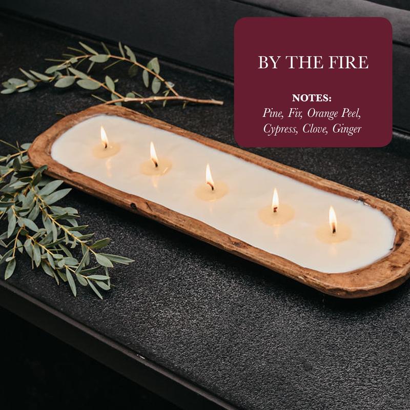 Unscented Soy Candle - 5Wick Rustic Farmhouse Decor Odor Eliminator in ...