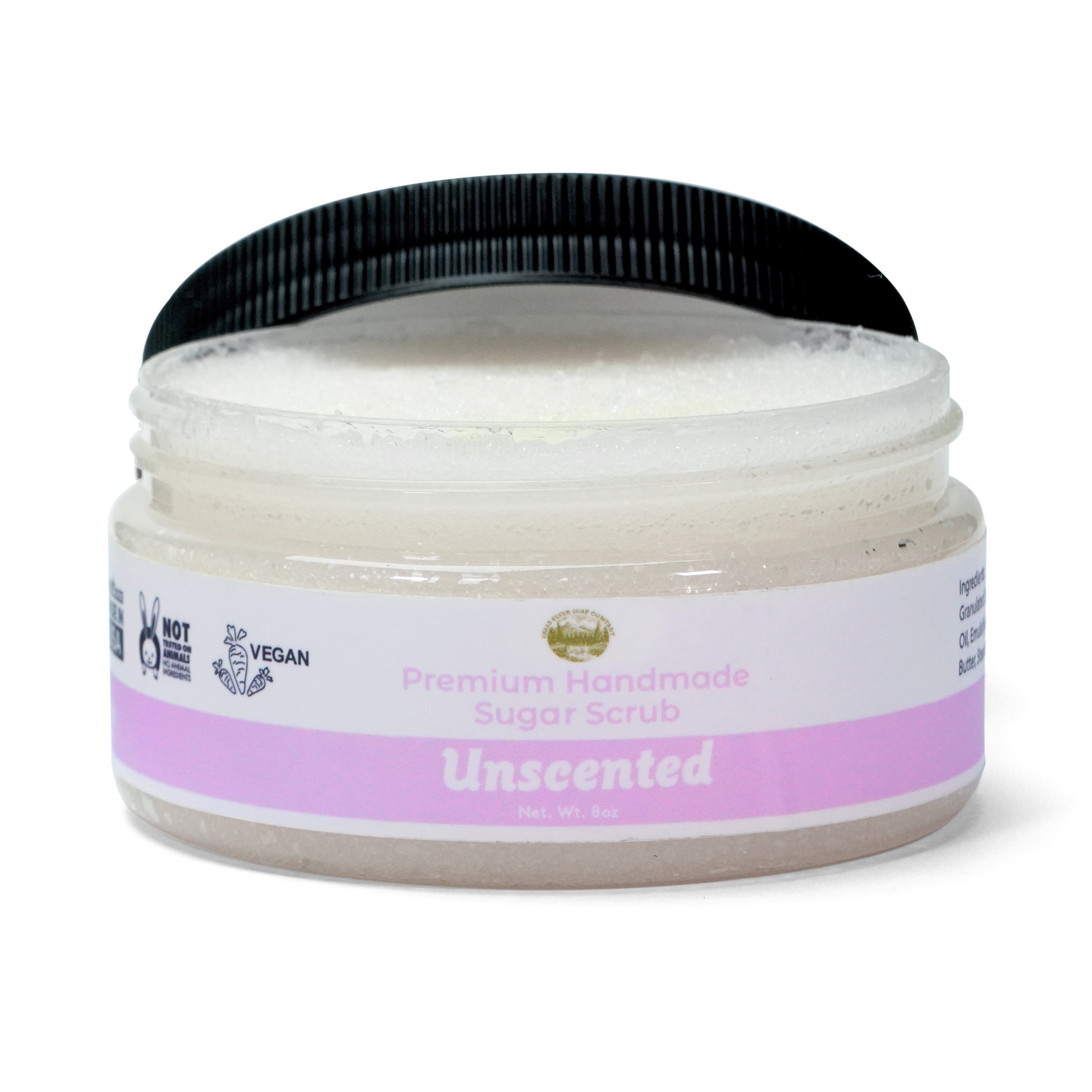 Unscented Sugar Body Scrub - 8oz Premium Handmade Sugar Scrub, Great as ...