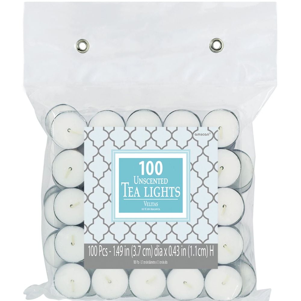 Unscented Tealight Candles 100 Pack - Walmart.com