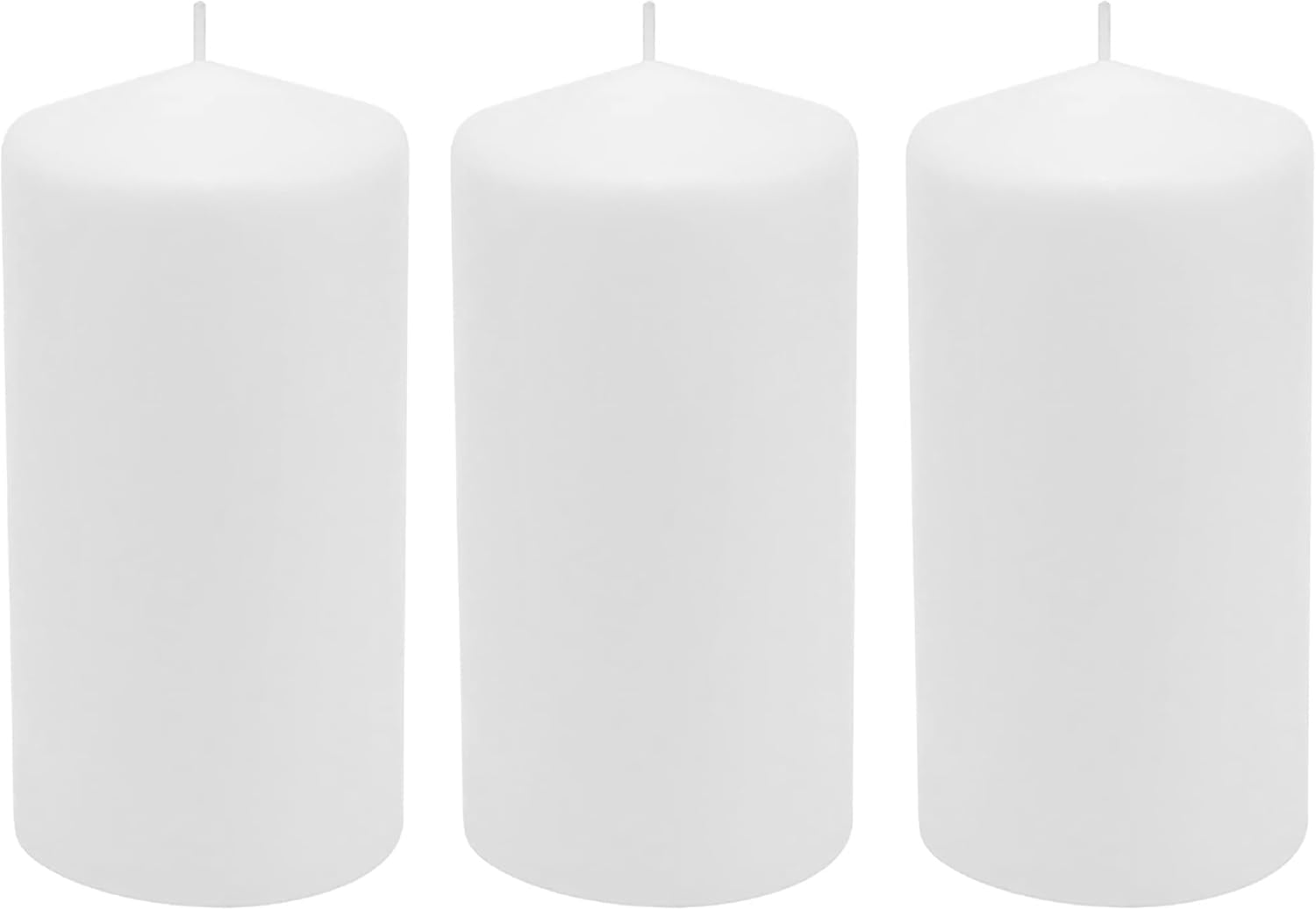 Unscented White Tall Pillar Candles 80 Hour Burning Candle Pillars ...
