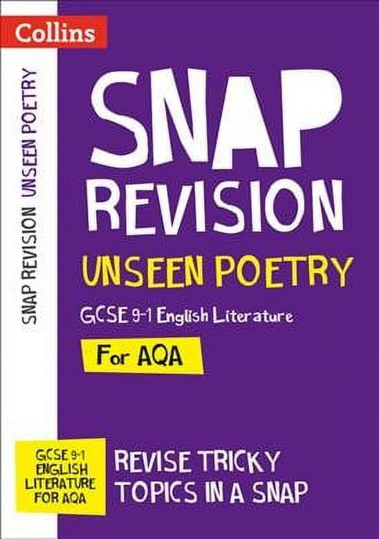 Unseen Poetry: New Gcse 9-1 English Literature Aqa - Walmart.com