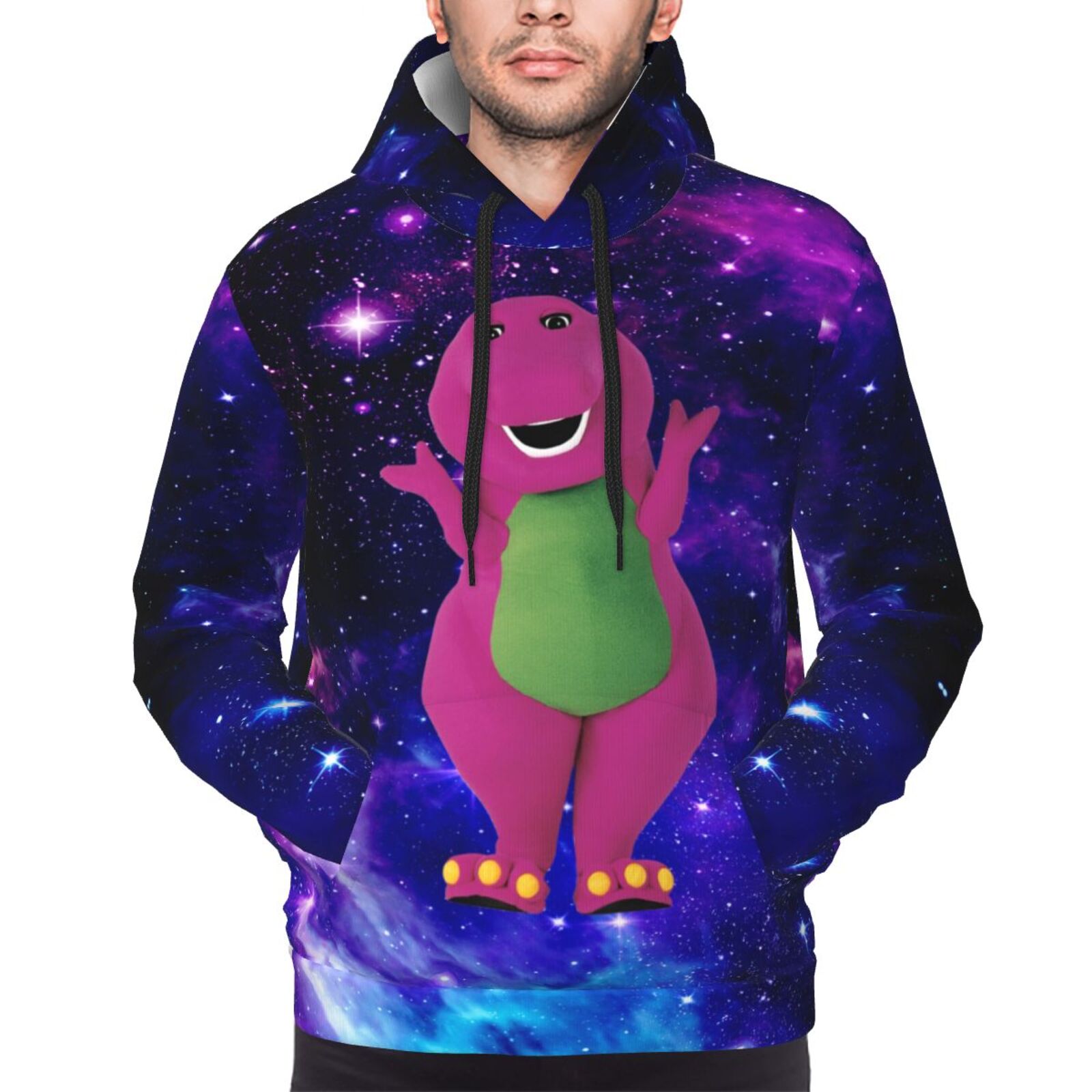 Unsiex Barney And Friend Hoodie Cartoon Pullover Hoodies 3D Graphic ...