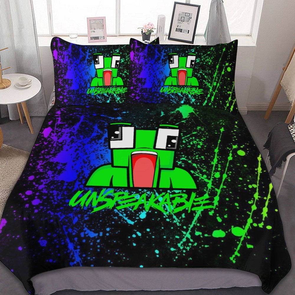 Unspeakable 3-Piece Bedding Set Warm And Comfortable Soft Duvet Cover ...