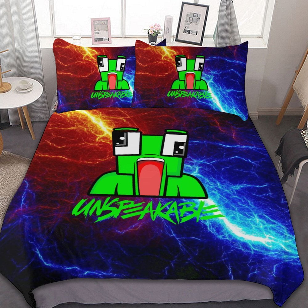 Unspeakable 3-Piece Bedding Set Warm And Comfortable Soft Duvet Cover ...