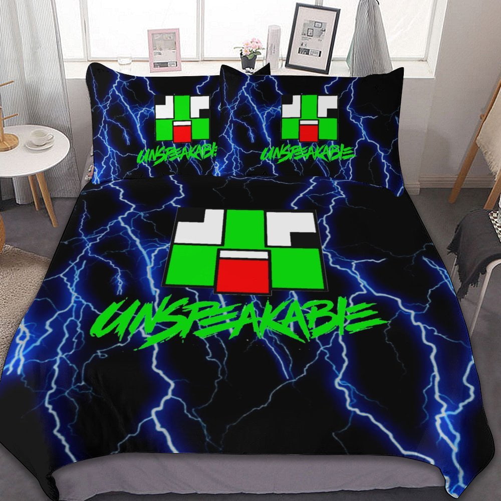 Unspeakable 3-Piece Bedding Set Warm And Comfortable Soft Duvet Cover ...