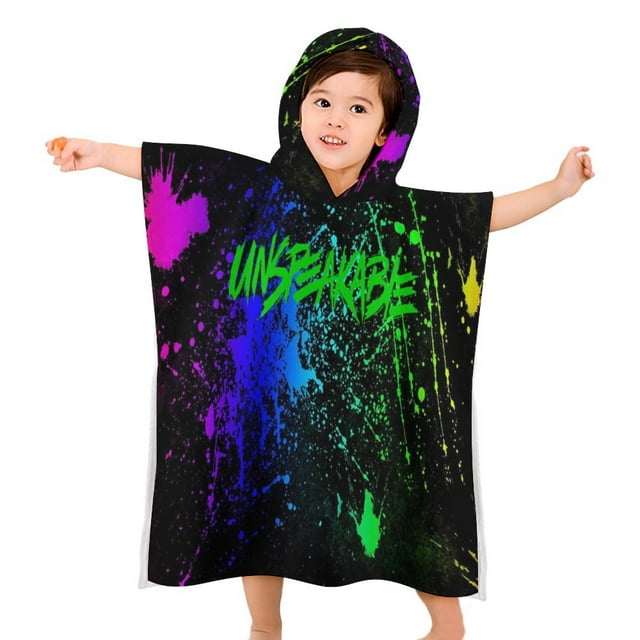 Unspeakable Toddler Hooded Beach Towel Coverup Cape Kids Quick Dry ...