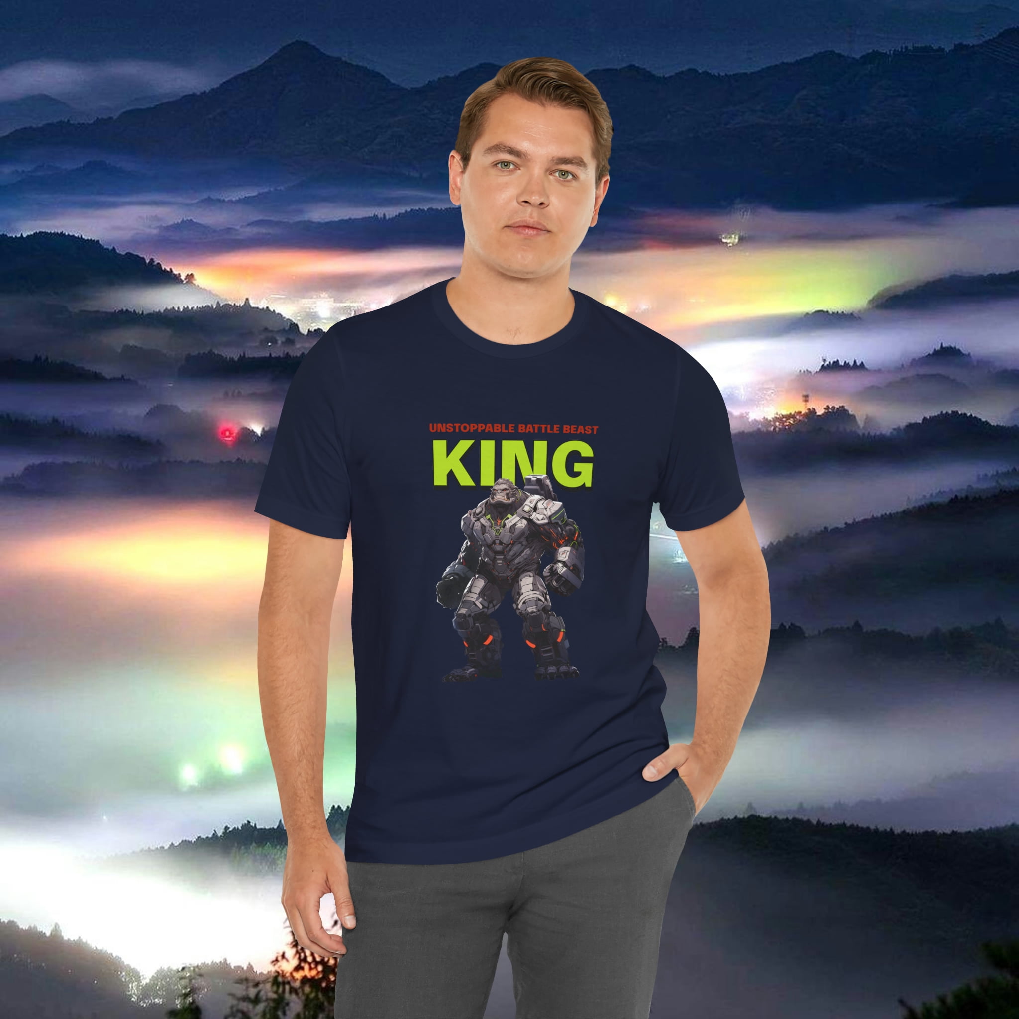 Unstoppable Battle Beast Superhero KING Unisex Jersey Short Sleeve T ...